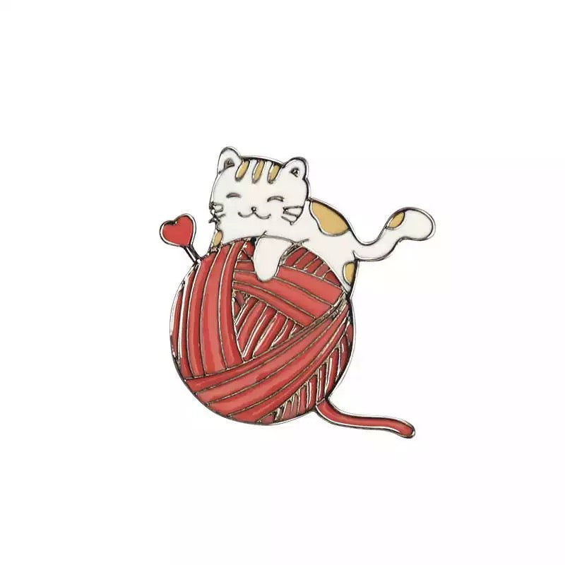 Pin gatito y ovillo de Lana – Murta